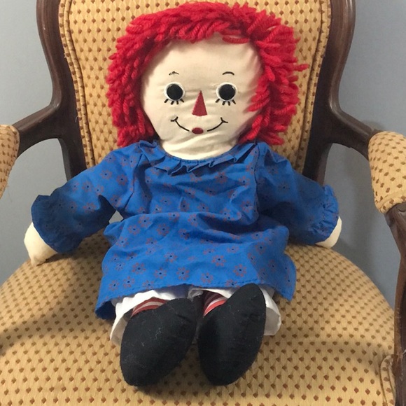 Applause Toys Vintage Raggedy Ann Soft Doll I Love You 5 Inches